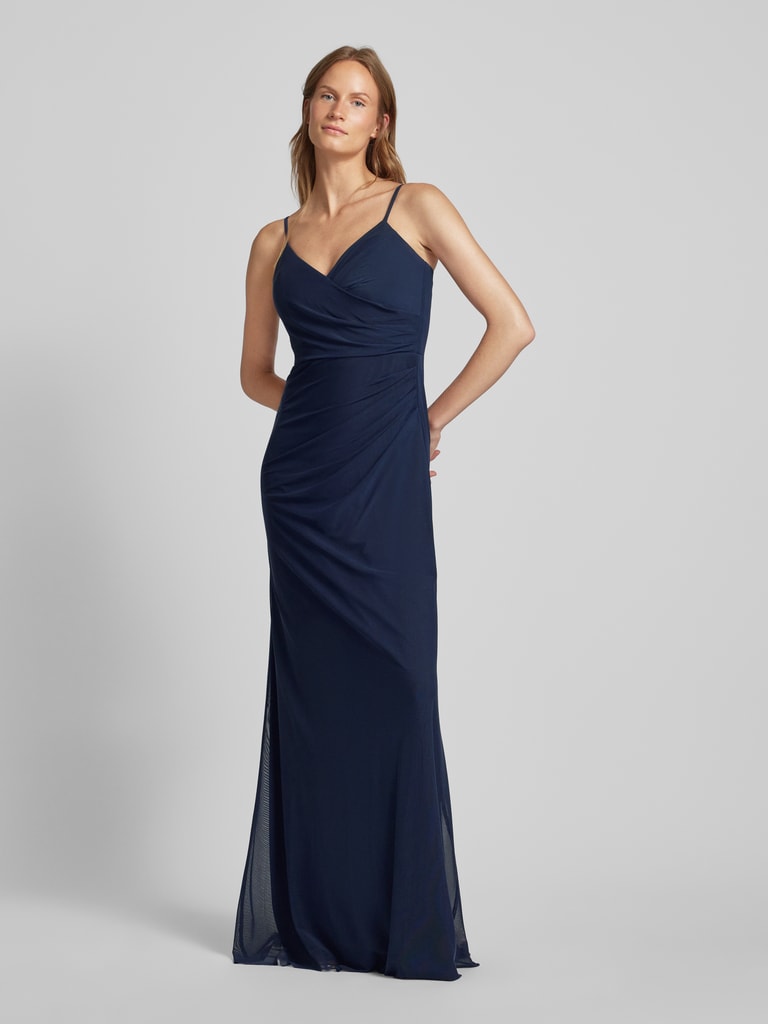 TROYDEN COLLECTION Abendkleid mit seitlichen Raffungen (marine) online ...