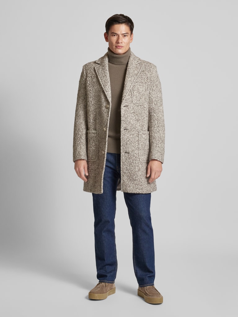 Cinque Mantel mit Reverskragen Modell 'Lord' (beige) online kaufen