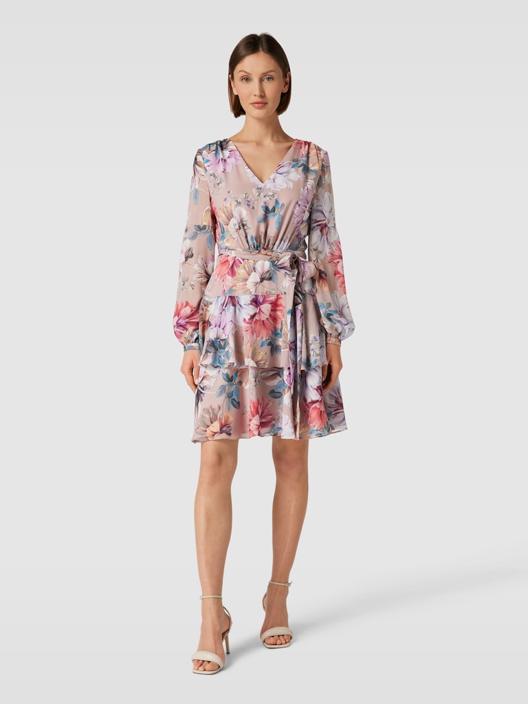 Swing Cocktailkleid mit floralem Allover-Print (rose) online kaufen