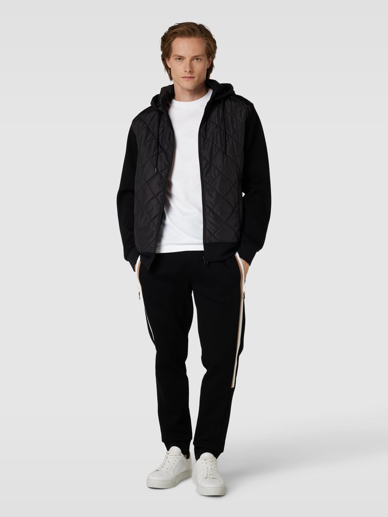 Kup online BOSS T-shirt z fakturowanym wzorem model ‘Tiburt’ (biały)