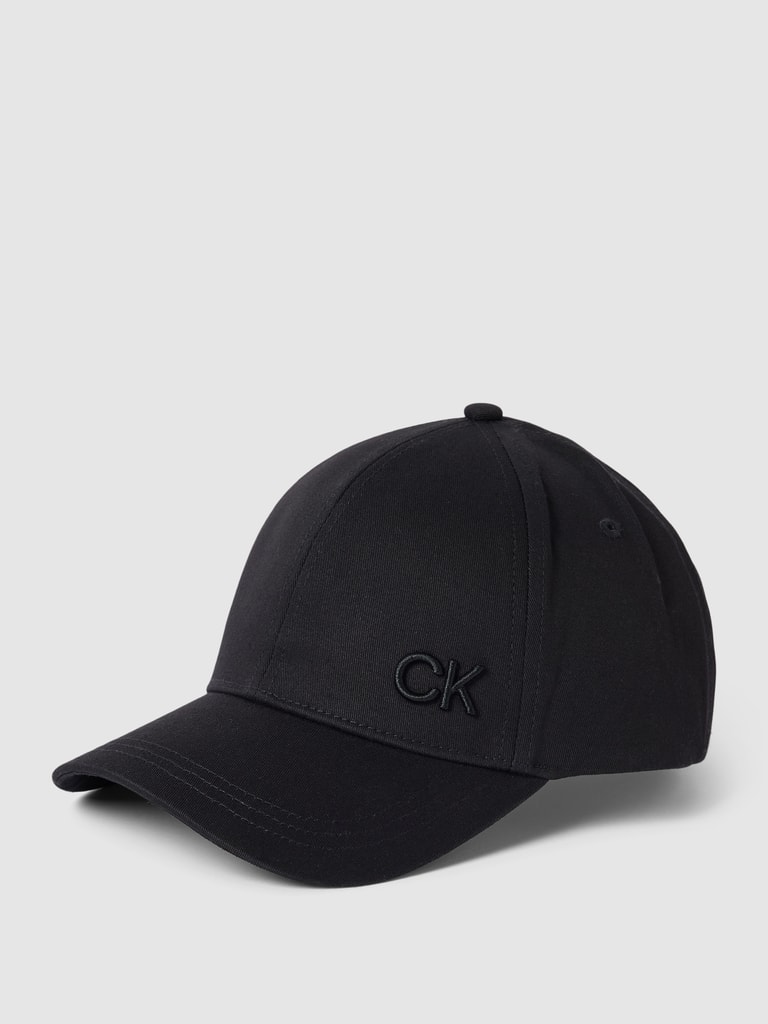 CK Calvin Klein Baseballpet met logostitching in zwart online kopen | P&C