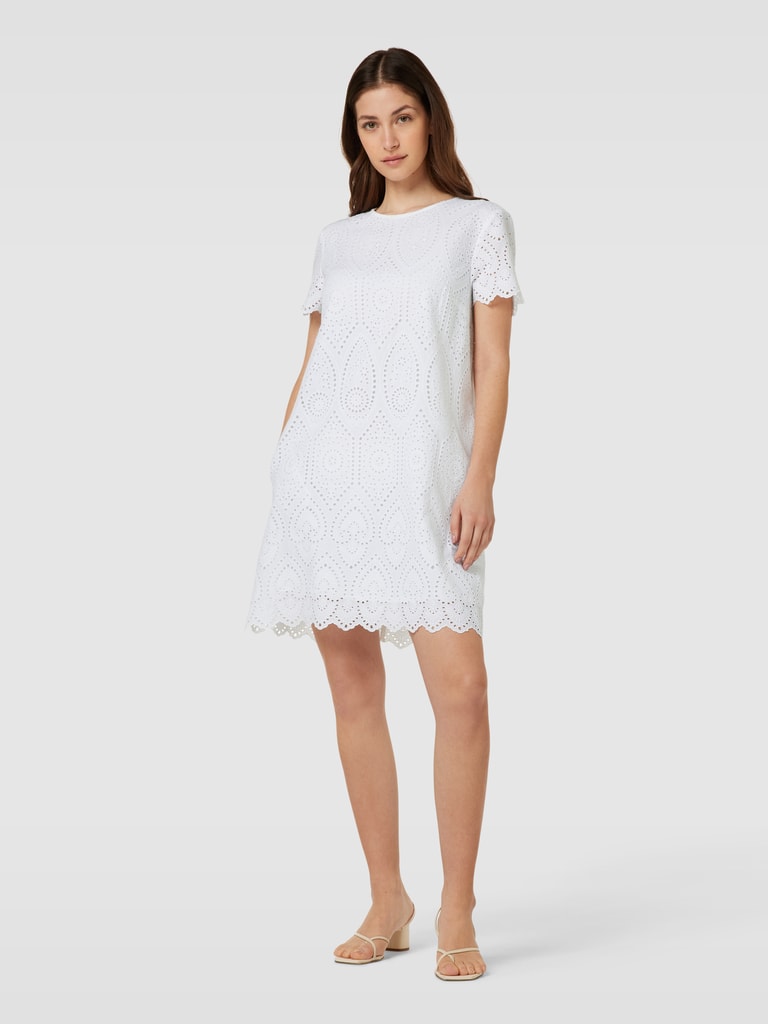Jake*s Collection Minikleid mit Lochmuster (weiss) online kaufen