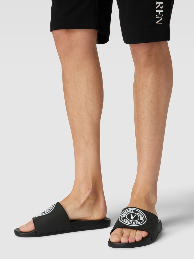 Versace Jeans Couture Slides mit Label-Detail Modell 'FONDO' (black ...