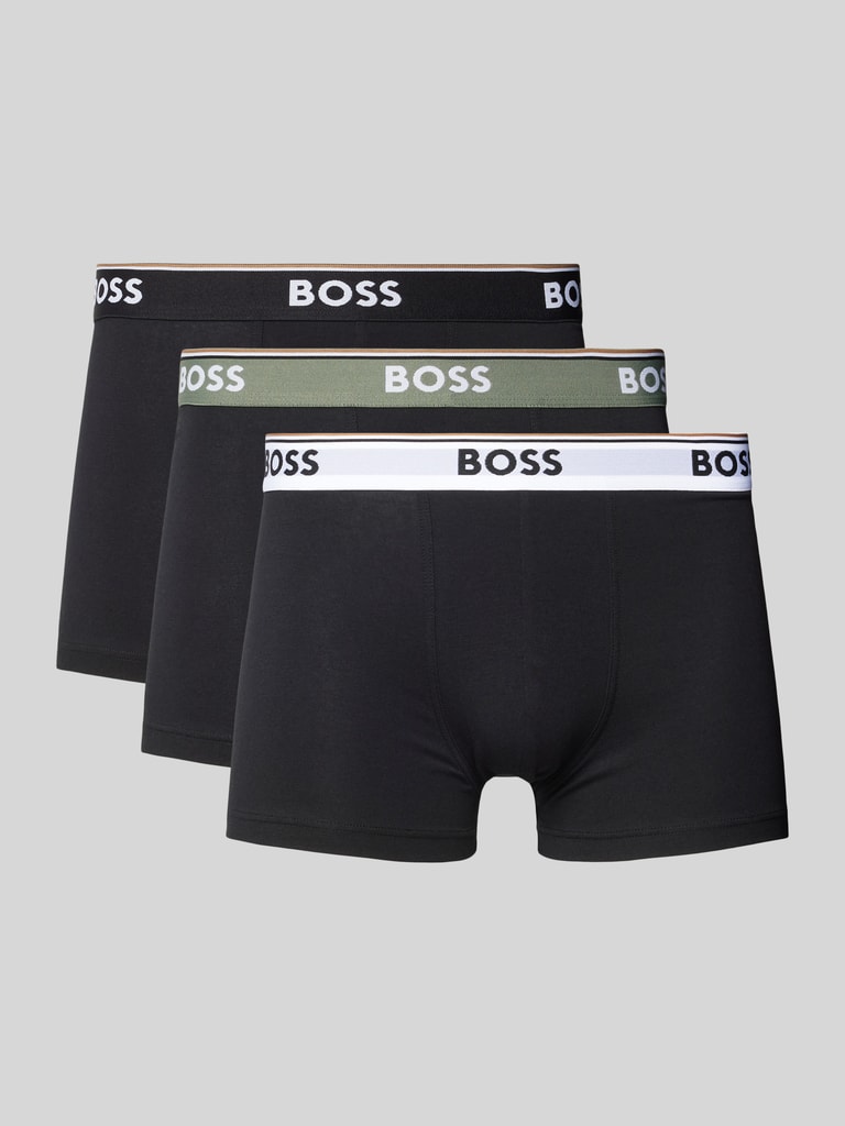BOSS Trunks mit elastischem Logo-Bund im 3er-Pack (black) online kaufen