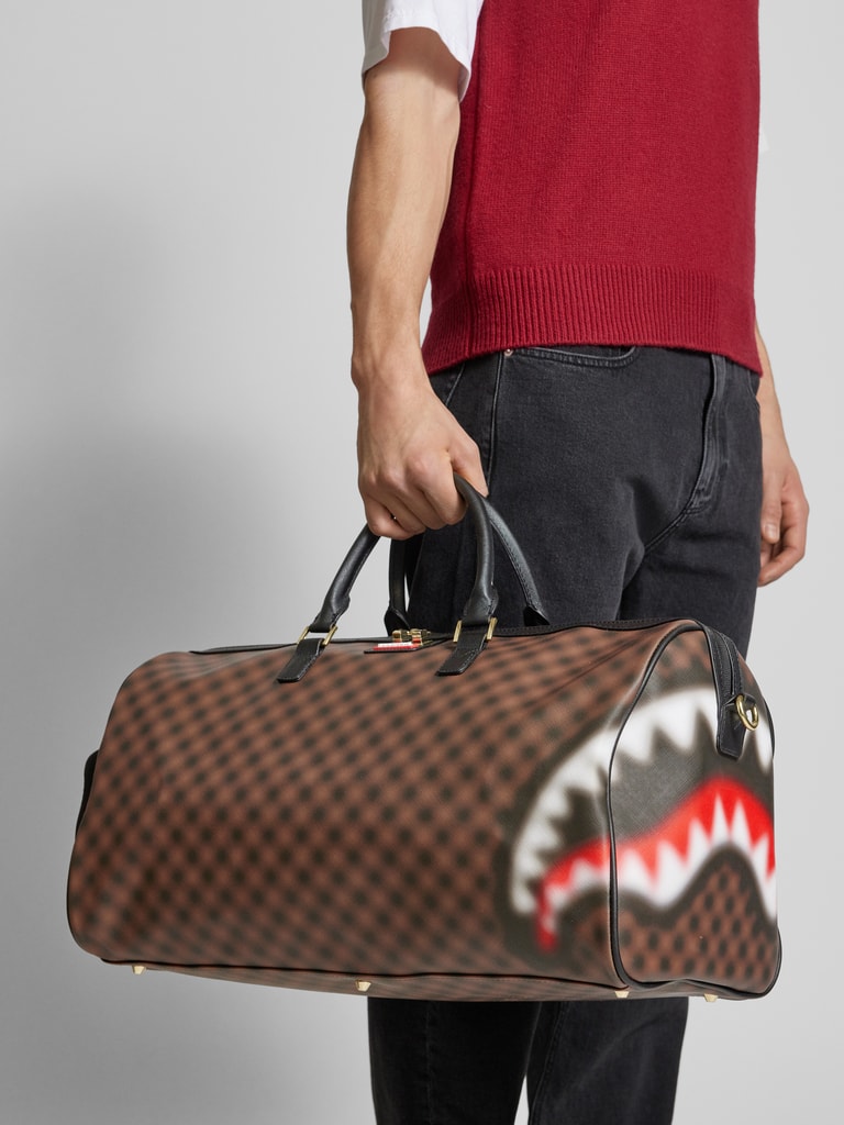 Sprayground Weekender mit Label-Details (dunkelbraun) online kaufen