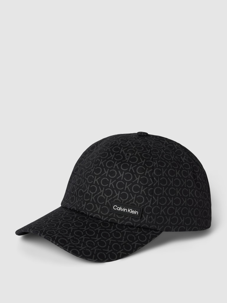 CK Calvin Klein Base Cap mit Allover-Logo (black) online kaufen