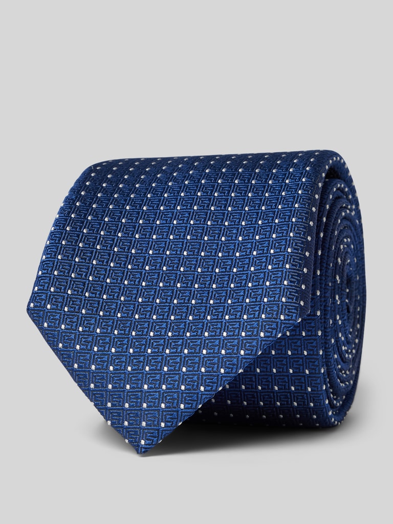 BOSS Krawatte mit Allover-Muster (blau) online kaufen