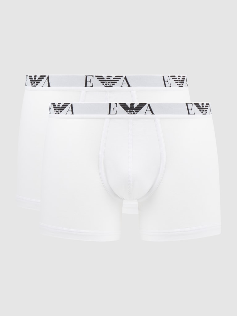 Emporio Armani Trunks mit Stretch-Anteil im 2er-Pack (weiss) online kaufen