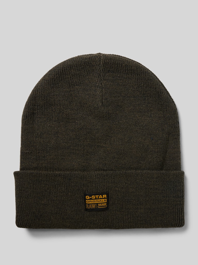 G-Star Raw Mütze mit Logo-Patch Modell 'Effo' (anthrazit) online kaufen