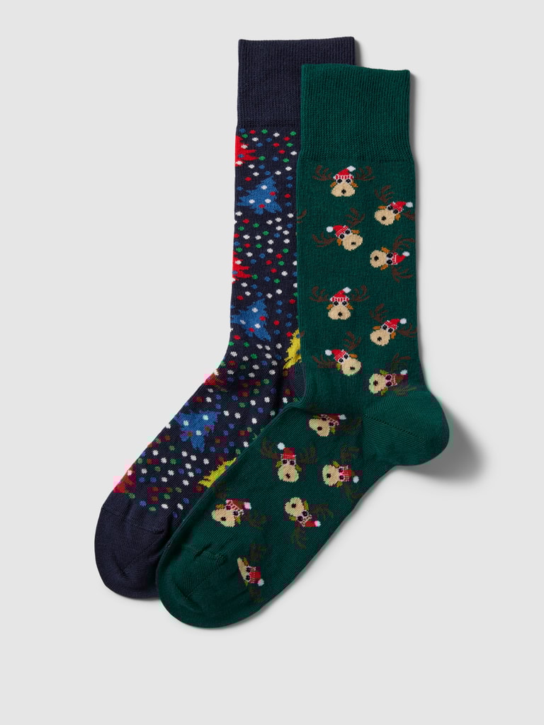 Christian Berg Men Socken aus Baumwoll-Mix im 2er-Pack (dunkelgruen) online kaufen