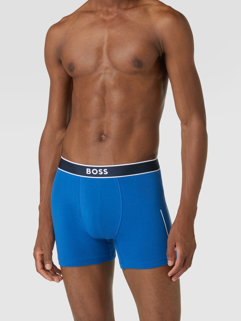 BOSS Trunks mit Label-Detail (blau) online kaufen