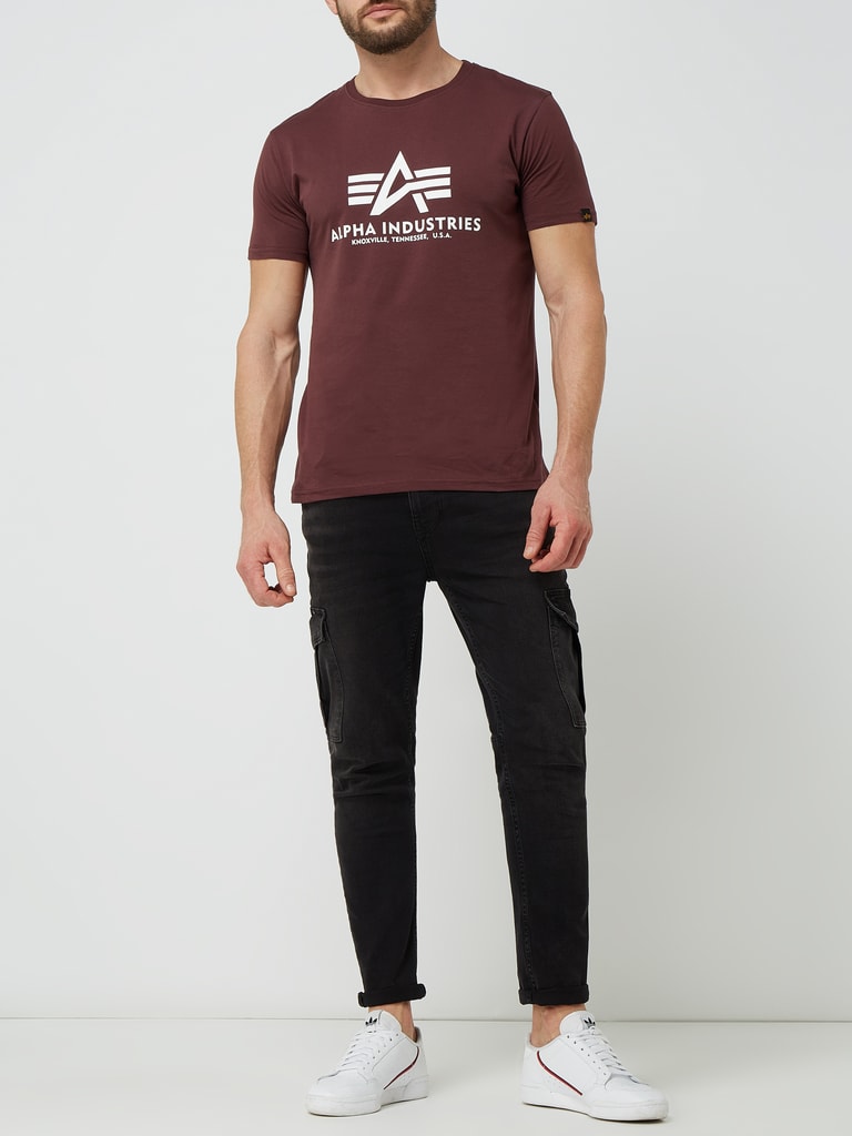 Alpha Industries T-Shirt mit Logo (bordeaux) online kaufen