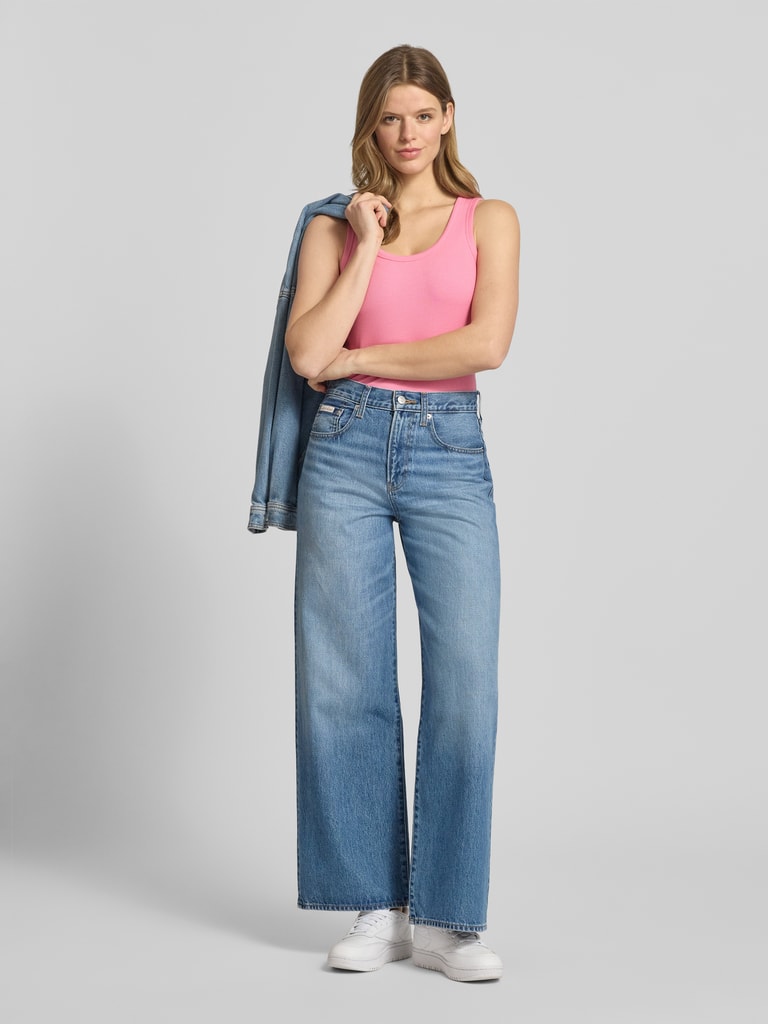 JJXX Tanktop met ribstructuur model 'FRIDA' in felroze online kopen | P&C