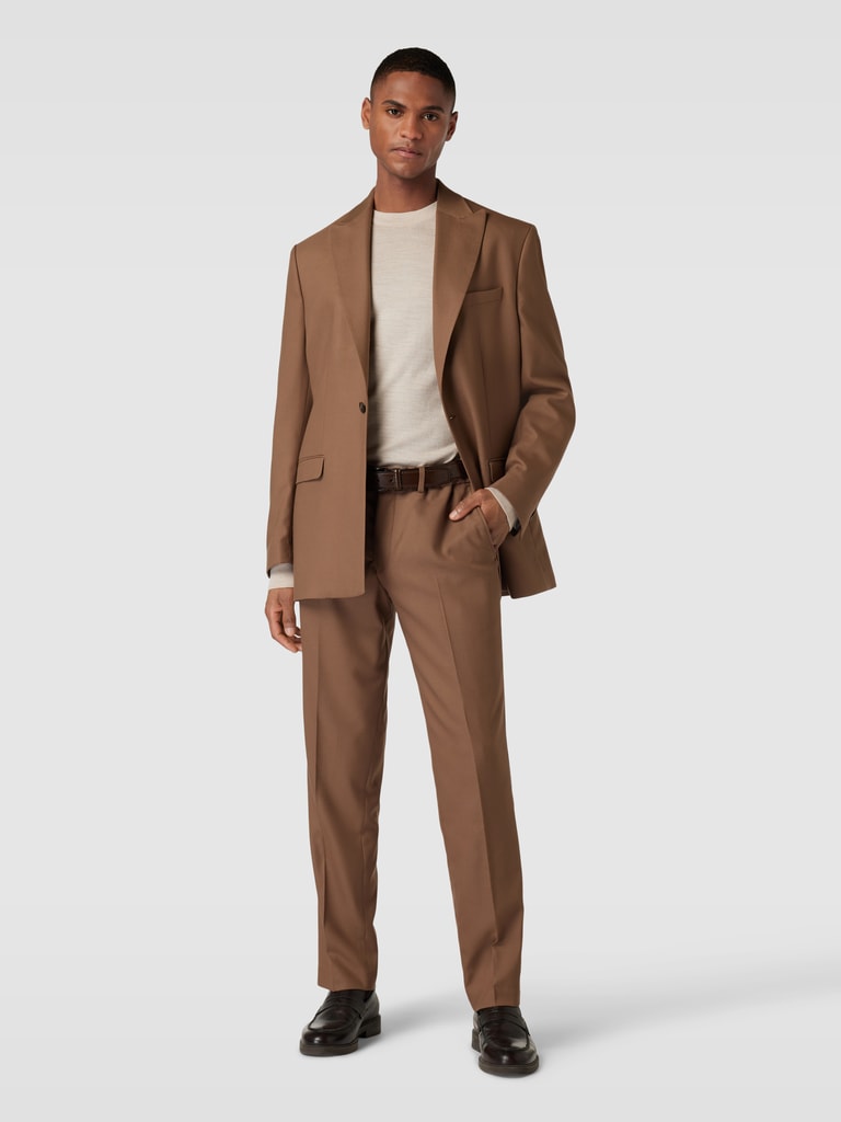 SELECTED HOMME Stoffen broek met elastische band, model 'SKYE' in camel ...