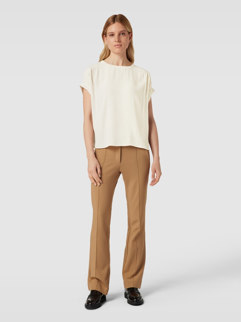 OPUS Blouse met kapmouwen, model 'Femka' in zand online kopen | P&C