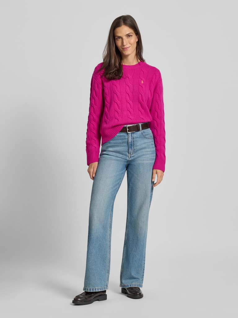 Polo Ralph Lauren Strickpullover aus Baumwoll-Kaschmir-Mix mit ...