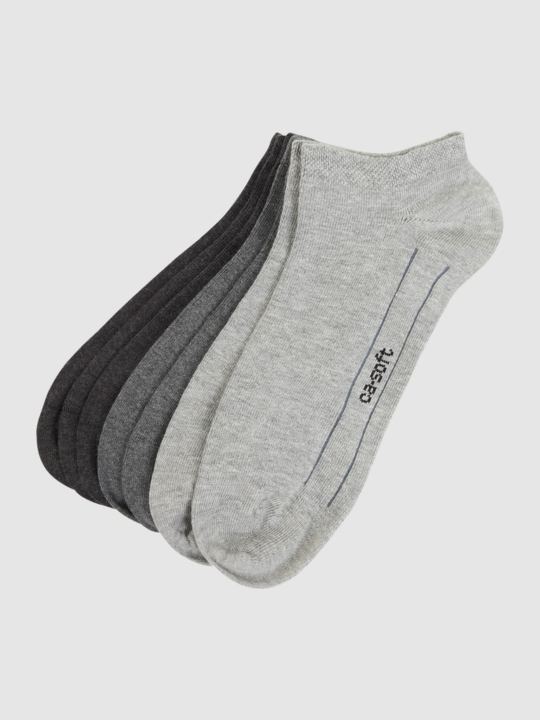camano Sneakersocken mit Rippenbündchen im 7er-Pack Modell 'Soft ...
