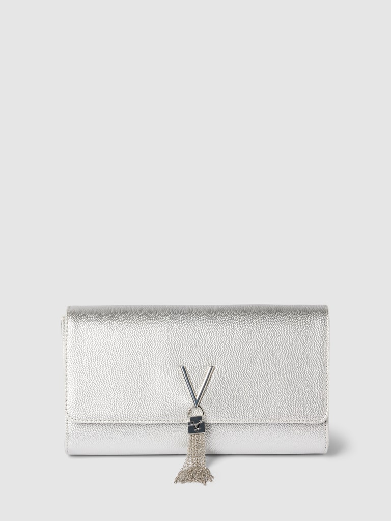 VALENTINO BAGS Handtasche mit Label-Applikation Modell 'DIVINA' (silber ...