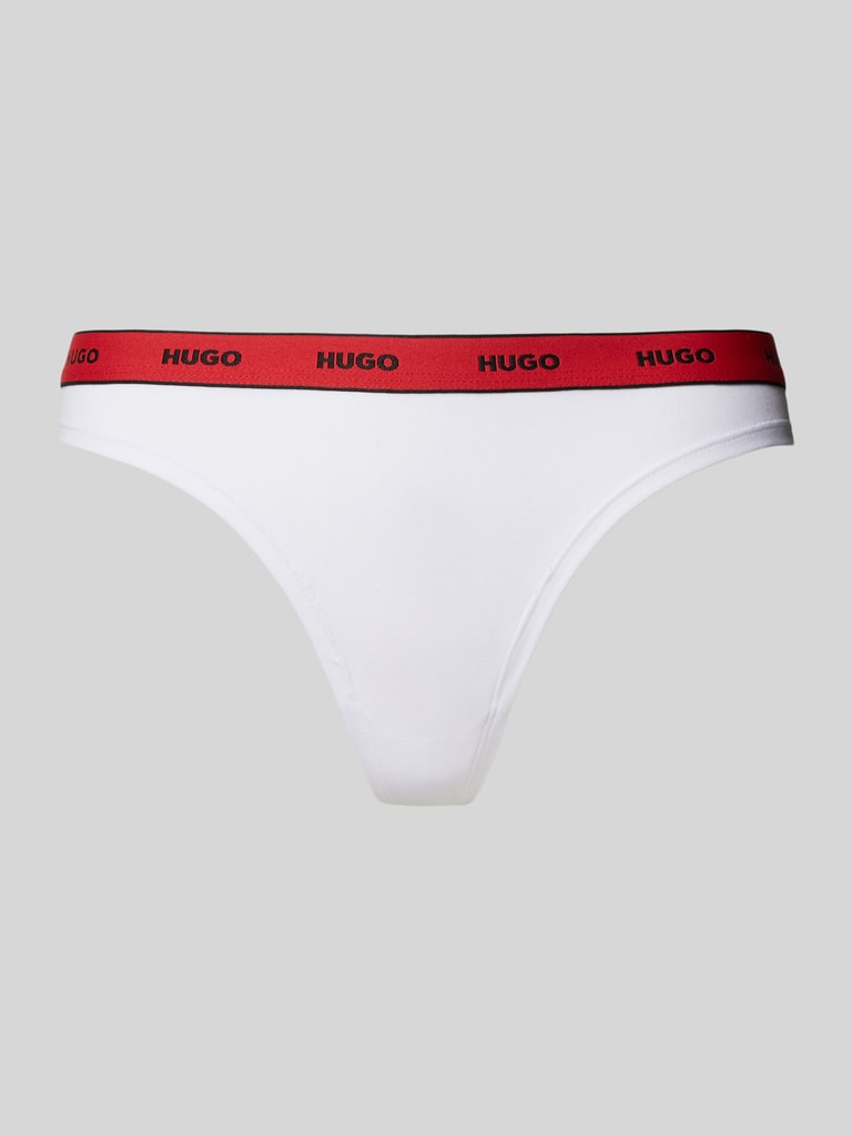 HUGO String mit elastischem Label-Bund Modell 'Carousel' (weiss) online ...