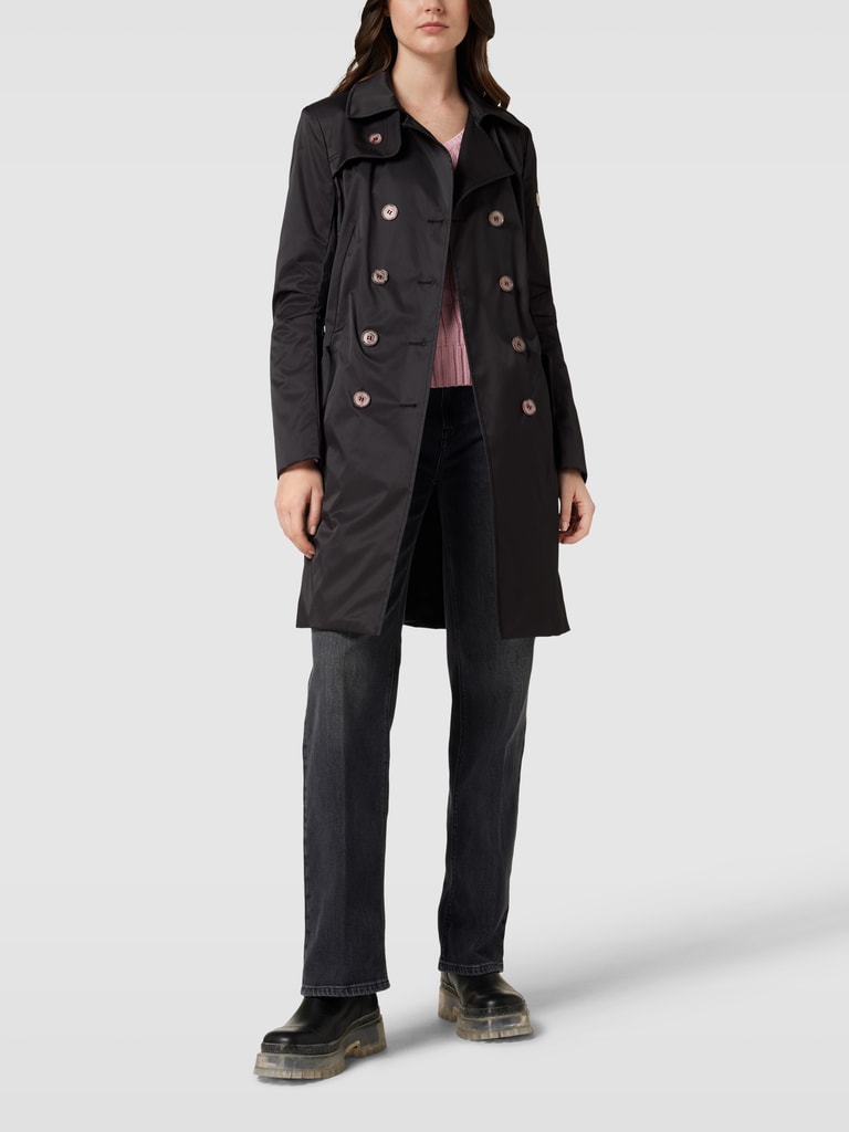 Frieda & Freddies Trenchcoat mit Reverskragen (black) online kaufen