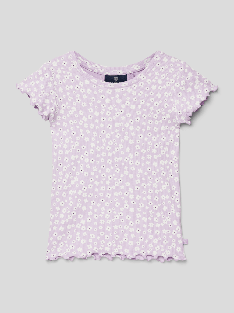 Basefield T-Shirt mit floralem Allover-Muster (flieder) online kaufen