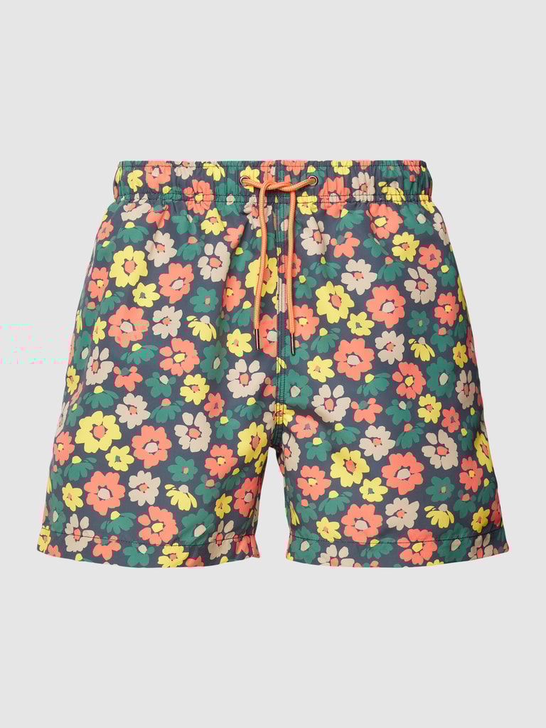 MCNEAL Badehose mit floralem Allover-Muster (dunkelgrau) online kaufen