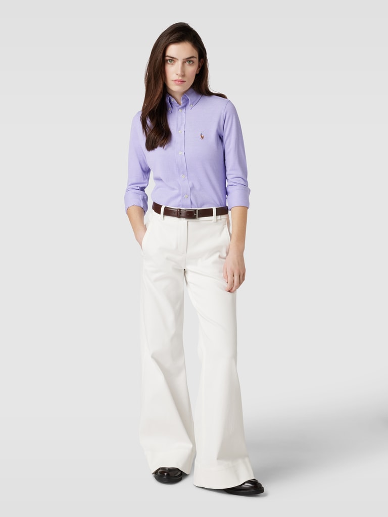 Polo Ralph Lauren Bluse mit Button-Down-Kragen (bleu) online kaufen