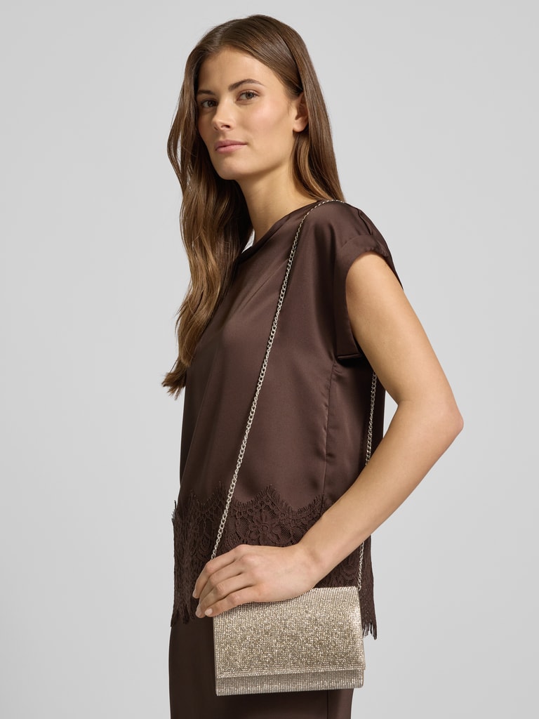 Jake*s Cocktail Clutch mit Allover-Strasssteinbesatz (gold) online kaufen