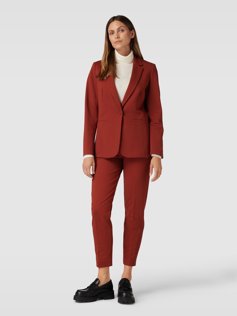 Esprit Collection Blazer in effen design met knoopsluiting in roestrood online kopen | P&C