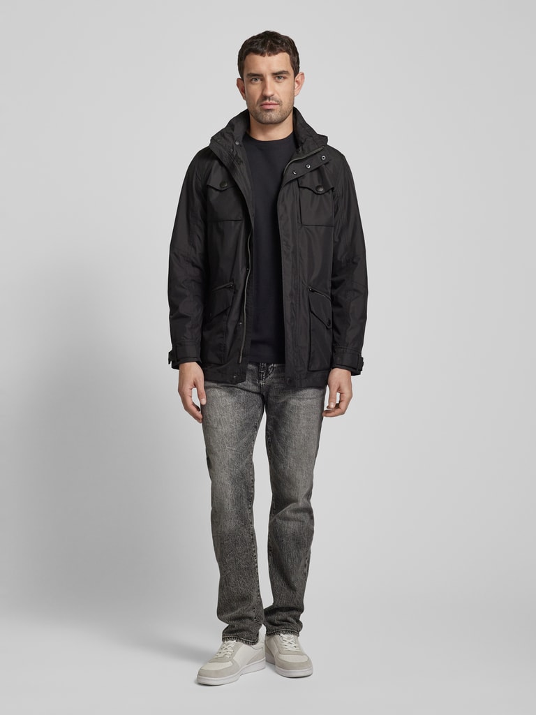 Wellensteyn Functioneel jack met opstaande kraag, model 'ATLANTIS' in zwart online kopen | P&C