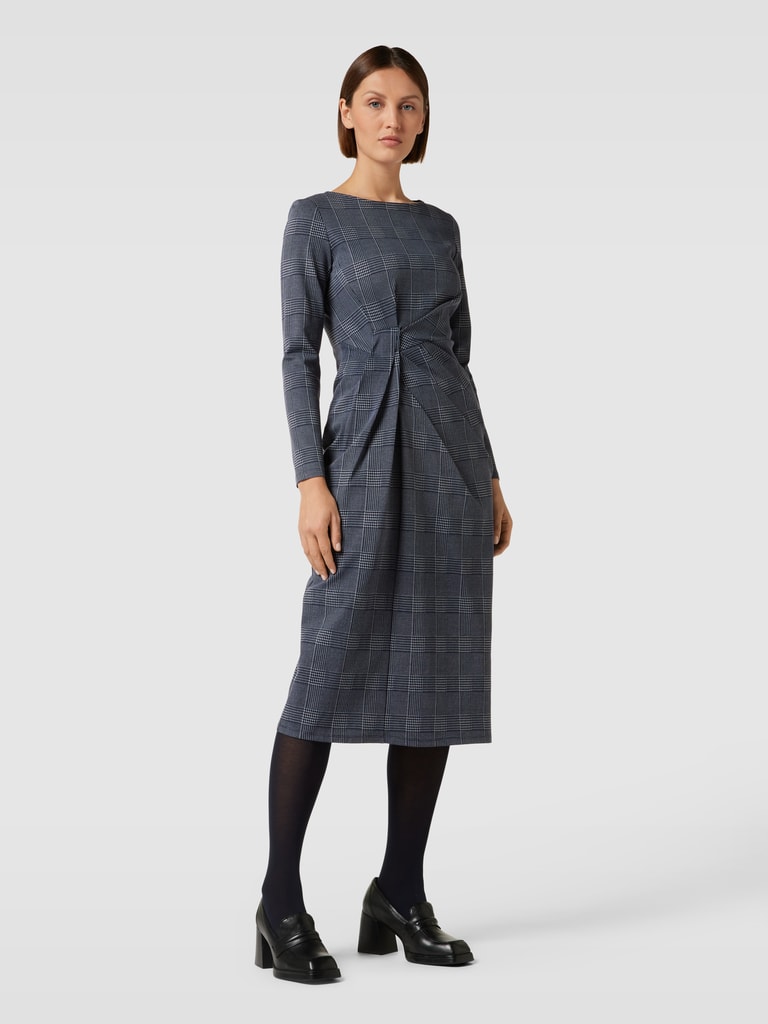 Weekend Max Mara Midi-jurk met ruitmotief, model 'OMBROSA' in blauw online kopen | P&C