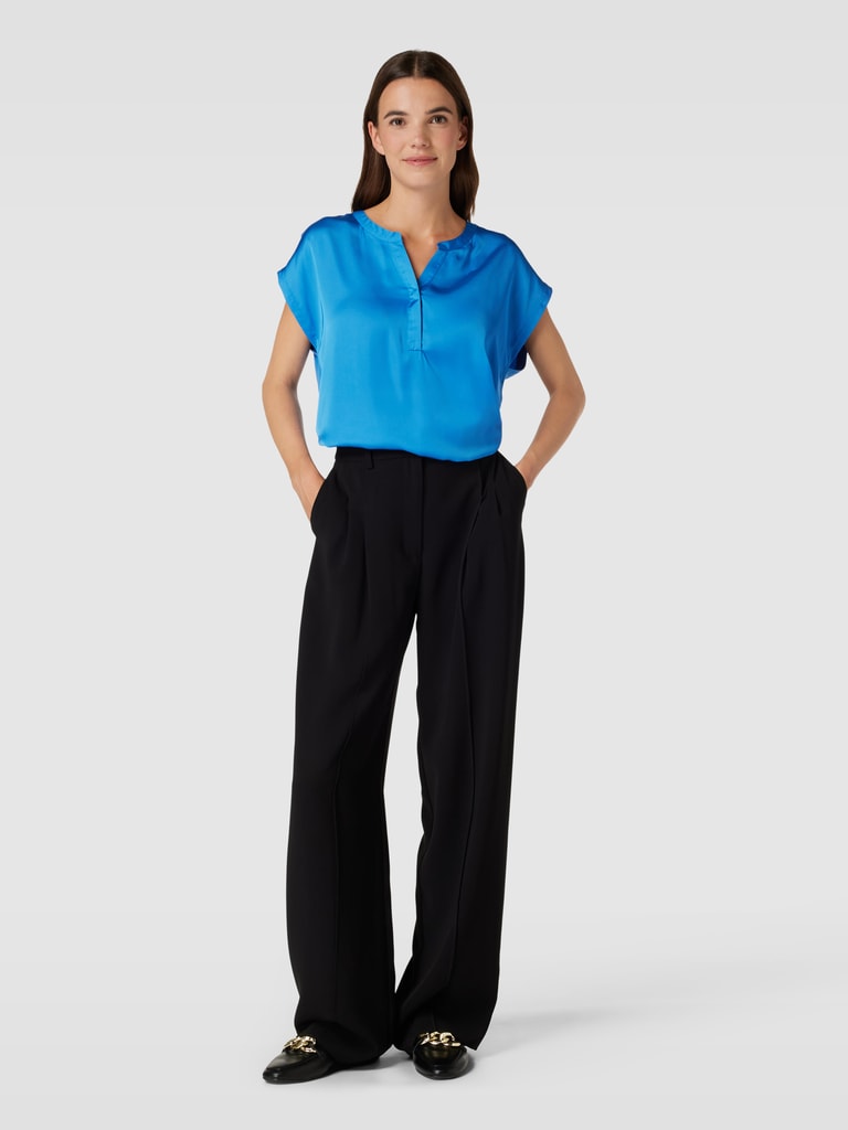 Soyaconcept Blusentop mit V-Ausschnitt Modell 'Tilde' (blau) online kaufen