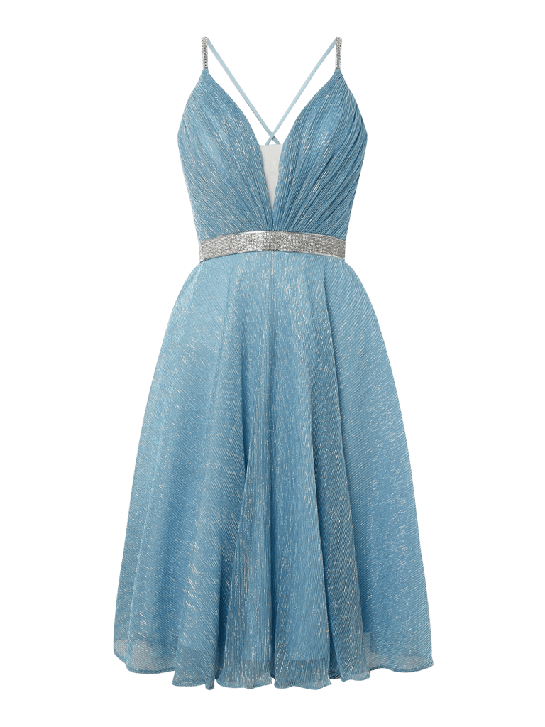 Luxuar Cocktailkleid mit tiefem Herz-Ausschnitt (hellblau) online kaufen