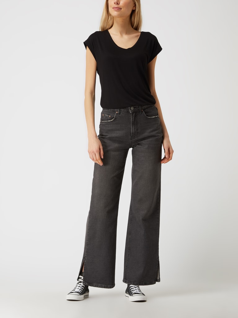 Pieces T-Shirt mit Stretch-Anteil Modell 'Billo' (black) online kaufen