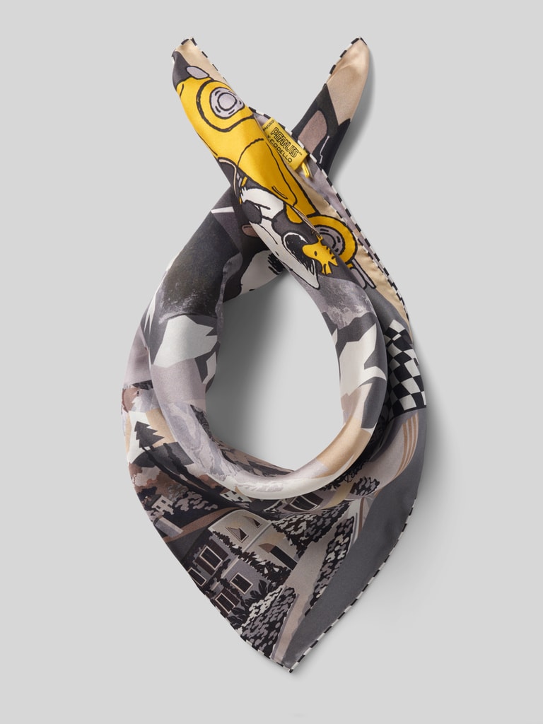 Codello Zijden sjaal in all-over look in middengrijs online kopen | P&C