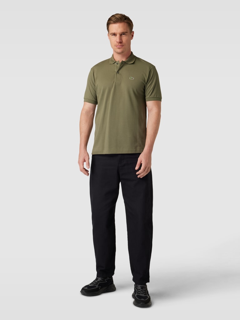 Lacoste Classic Fit Poloshirt mit Label-Detail (oliv) online kaufen