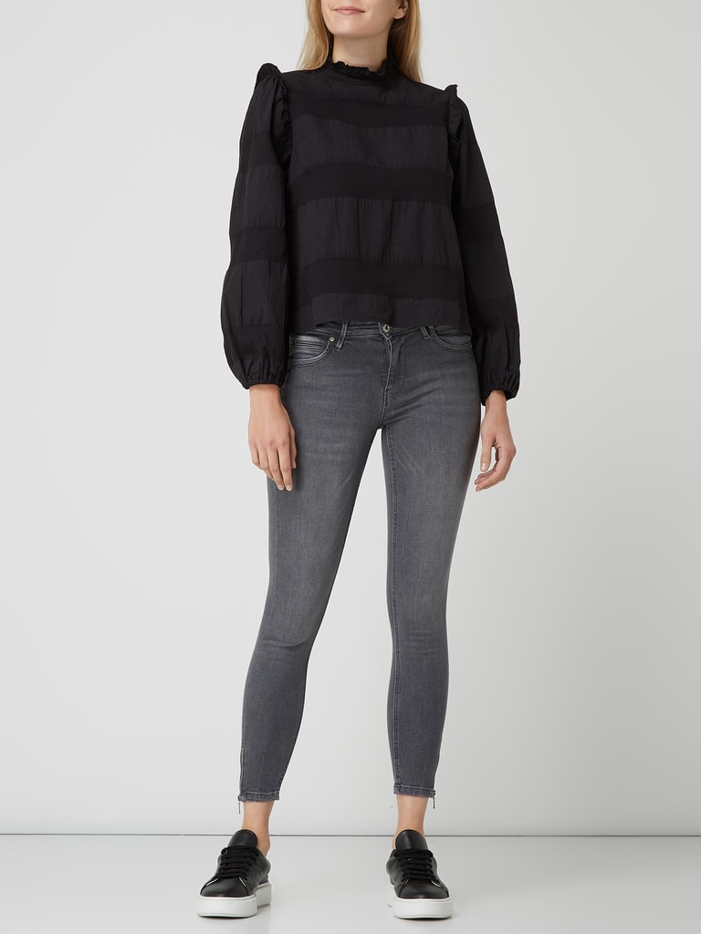 Object Bluse aus Bio-Baumwolle Modell 'Tuva' (black) online kaufen