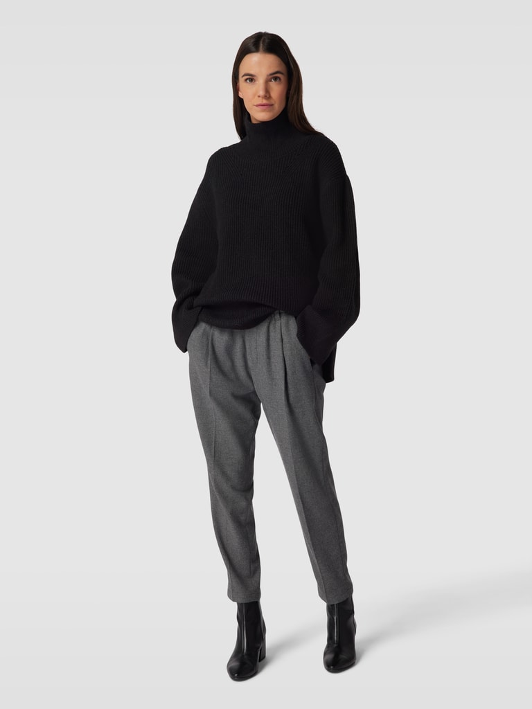 Neo Noir Rollkragenpullover in Ripp-Optik Modell 'Fanning Solid' (black ...