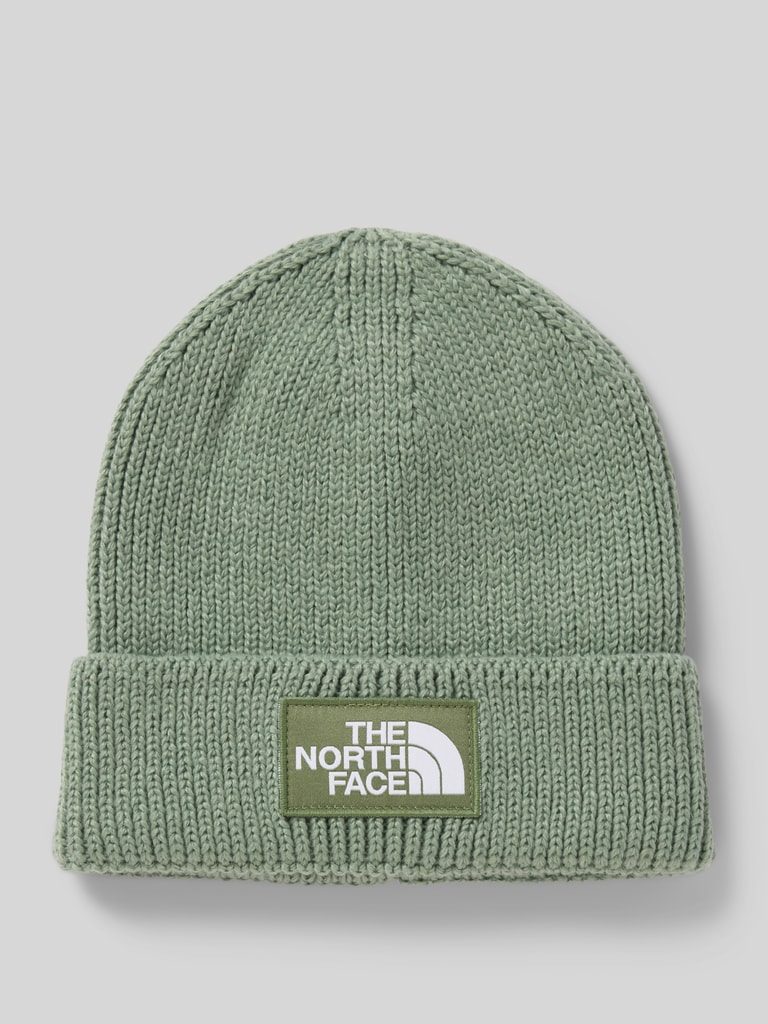 The North Face Beanie in Strick-Optik mit Logo-Patch Modell 'Box' (lind ...