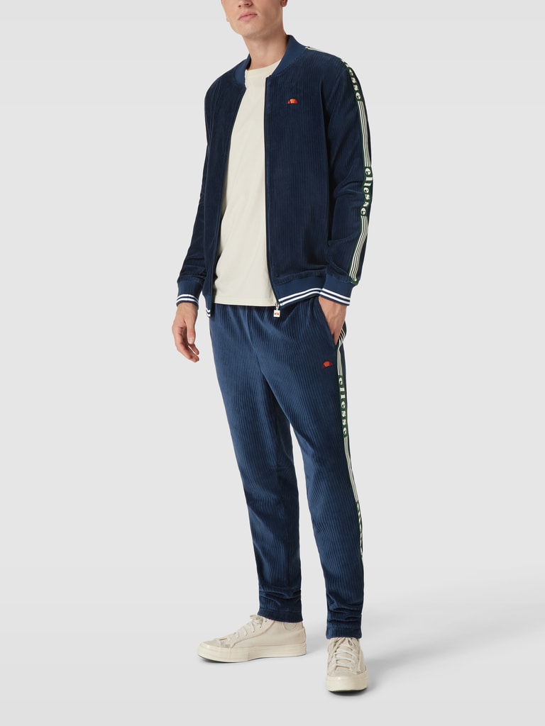 Ellesse Sweatjacke mit Strukturmuster Modell 'Monzo' (marineblau ...