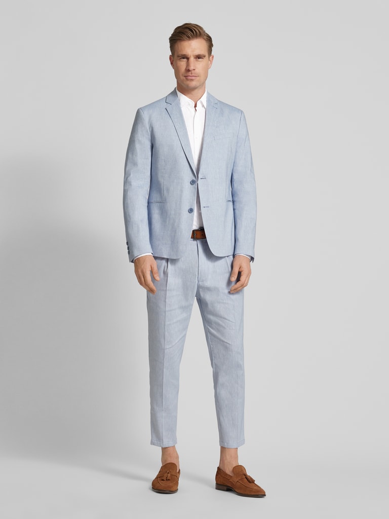 JOOP! Slim Fit Businesshemd aus Leinen-Baumwoll-Mix (weiss) online kaufen