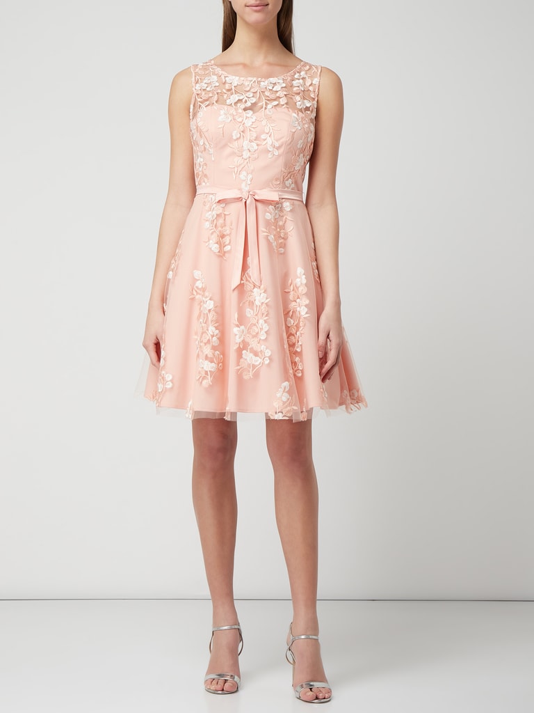 Paradi Cocktailkleid mit floralen Stickereien (rose) online kaufen
