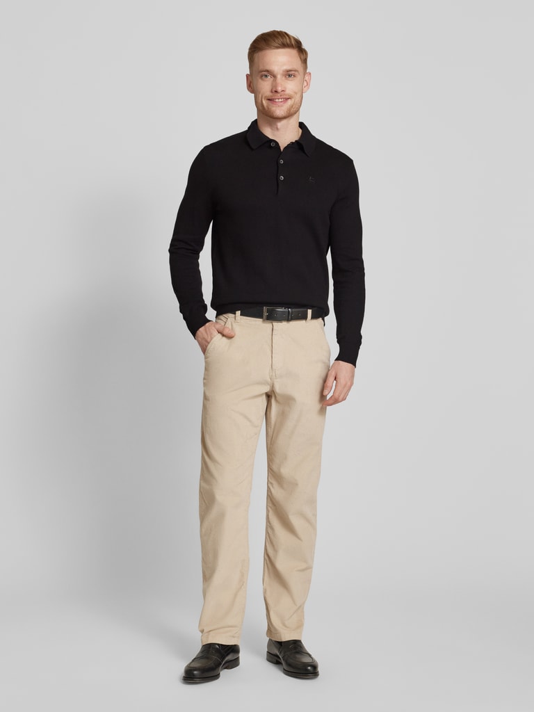 Lerros Strickpullover mit Label-Stitching (black) online kaufen