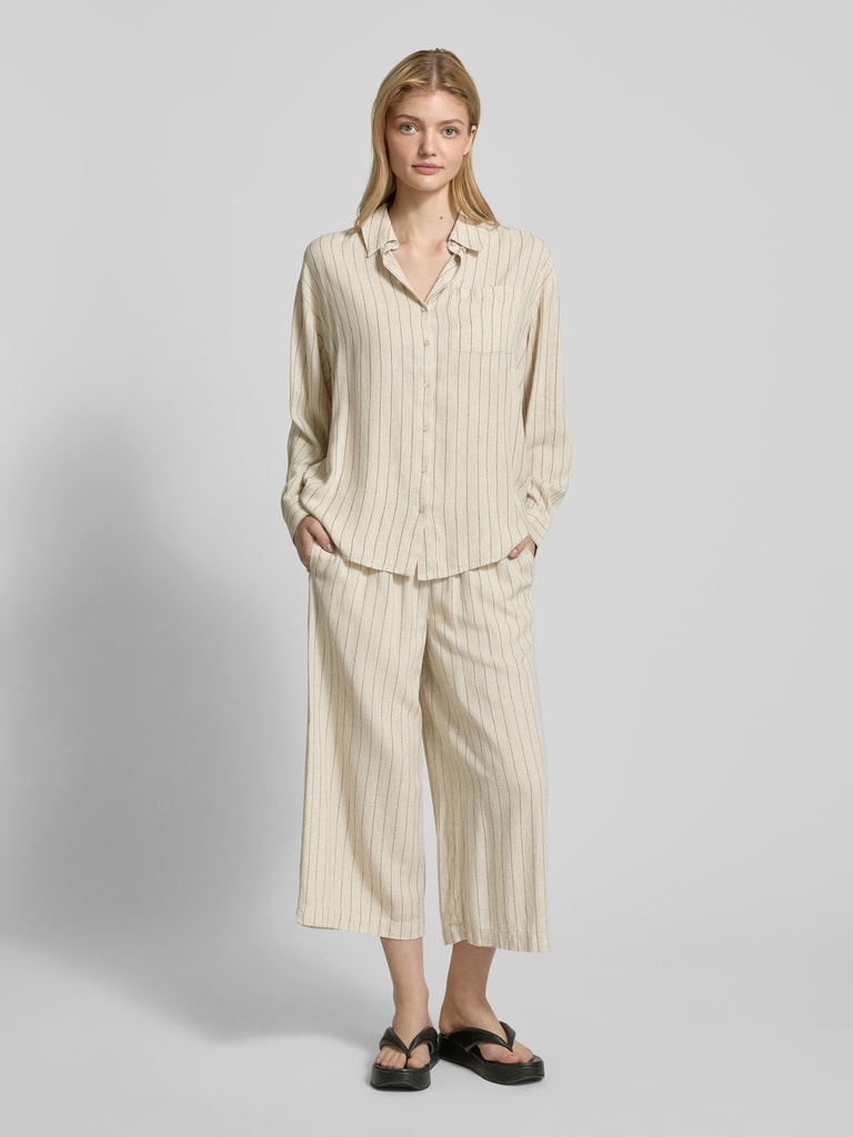 PIECES Loose Fit Culotte aus Viskose-Leinen-Mix Modell 'PIA' (beige ...