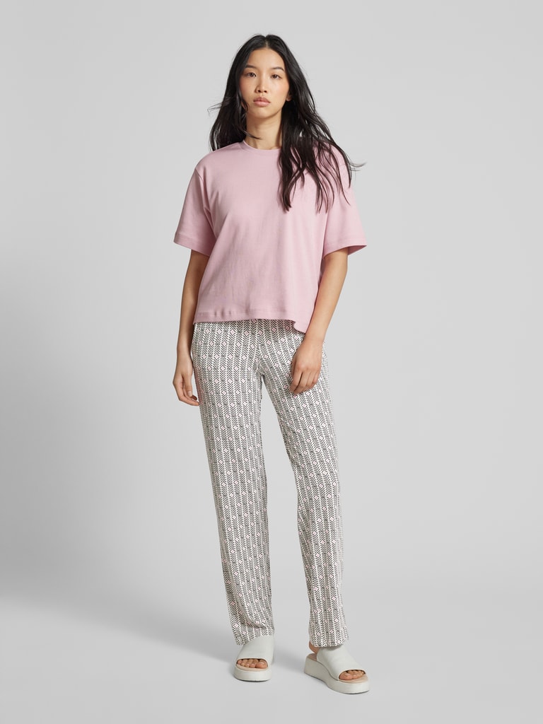 Schiesser Straight Leg Stoffhose mit Allover-Muster Modell 'Mix+Relax ...