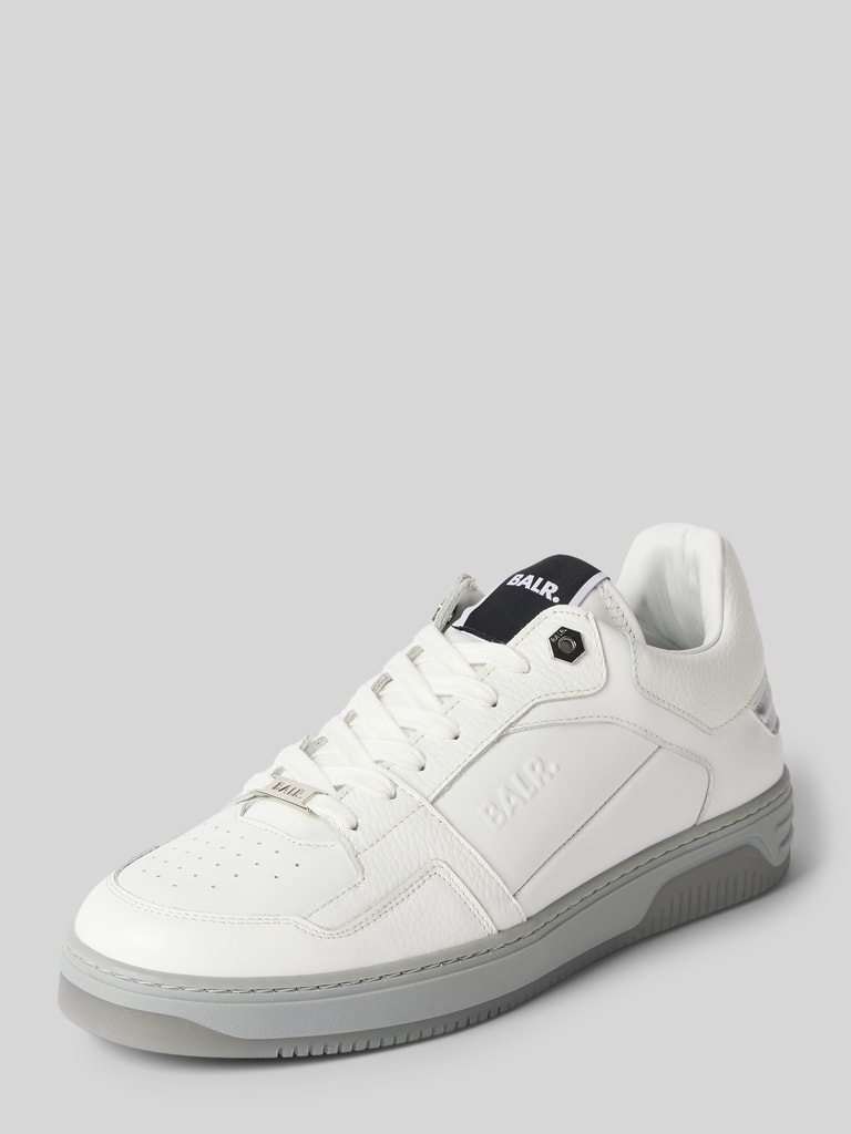 Balr. Sneakers van leer met labeldetail, model 'The Club Urban Cup' in ...