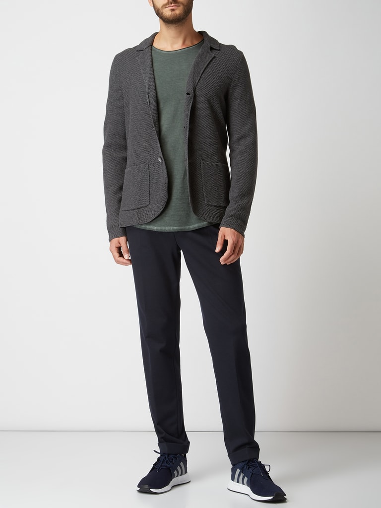 JOOP! Collection Longsleeve mit offenen Abschlüssen (oliv) online kaufen