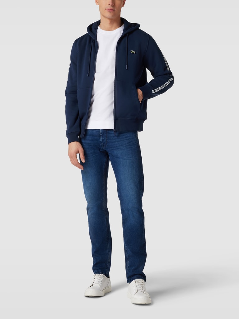 Lacoste Sweatjacke mit Galonstreifen (marine) online kaufen