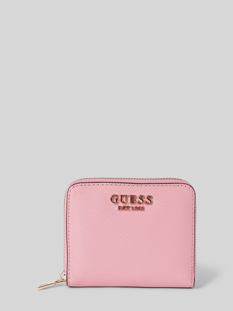Guess Portemonnaie mit Label-Applikation Modell 'LAUREL' (pink) online ...