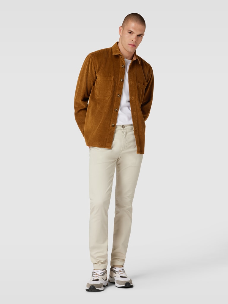 Fynch-Hatton Overshirt aus Cord mit Umlegekragen (hazel melange) online ...